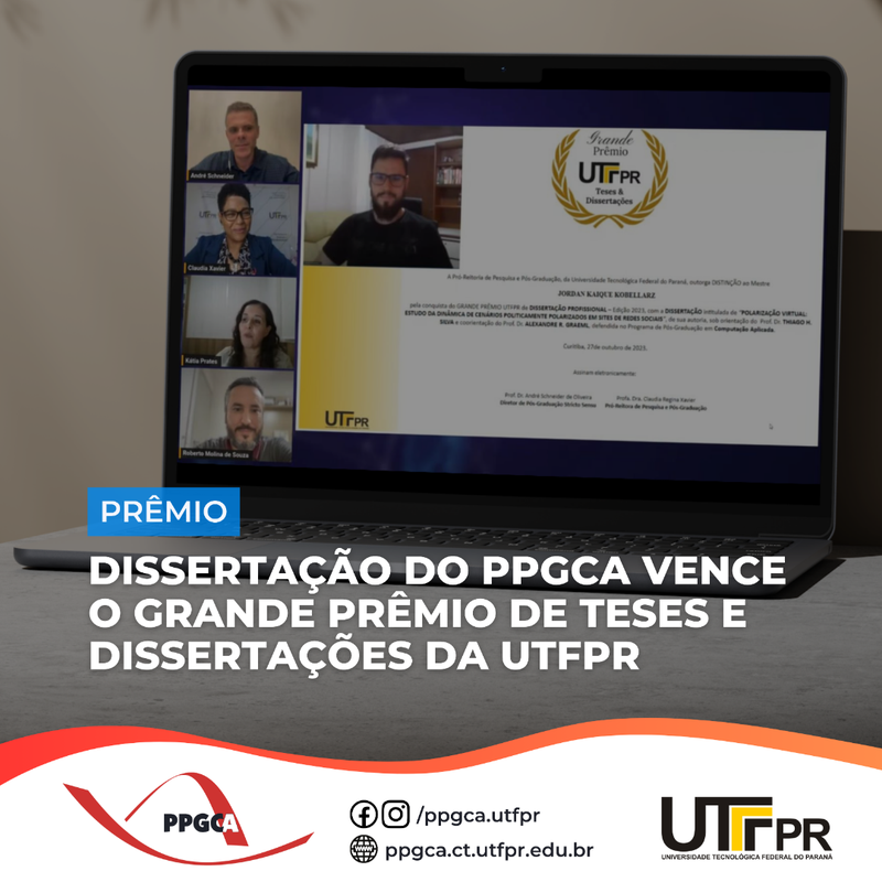 Dissertação Do Ppgca é Vencedora Do Grande Prêmio De Teses E