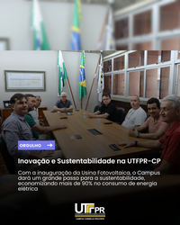 Utfpr Cornélio Procópio Avança Na Sustentabilidade Com Implantação De