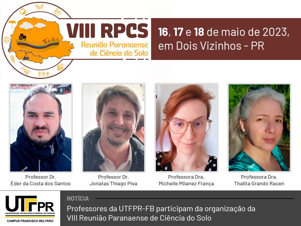 Professores Da Utfpr Fb Participam Da Organização Da Viii Reunião