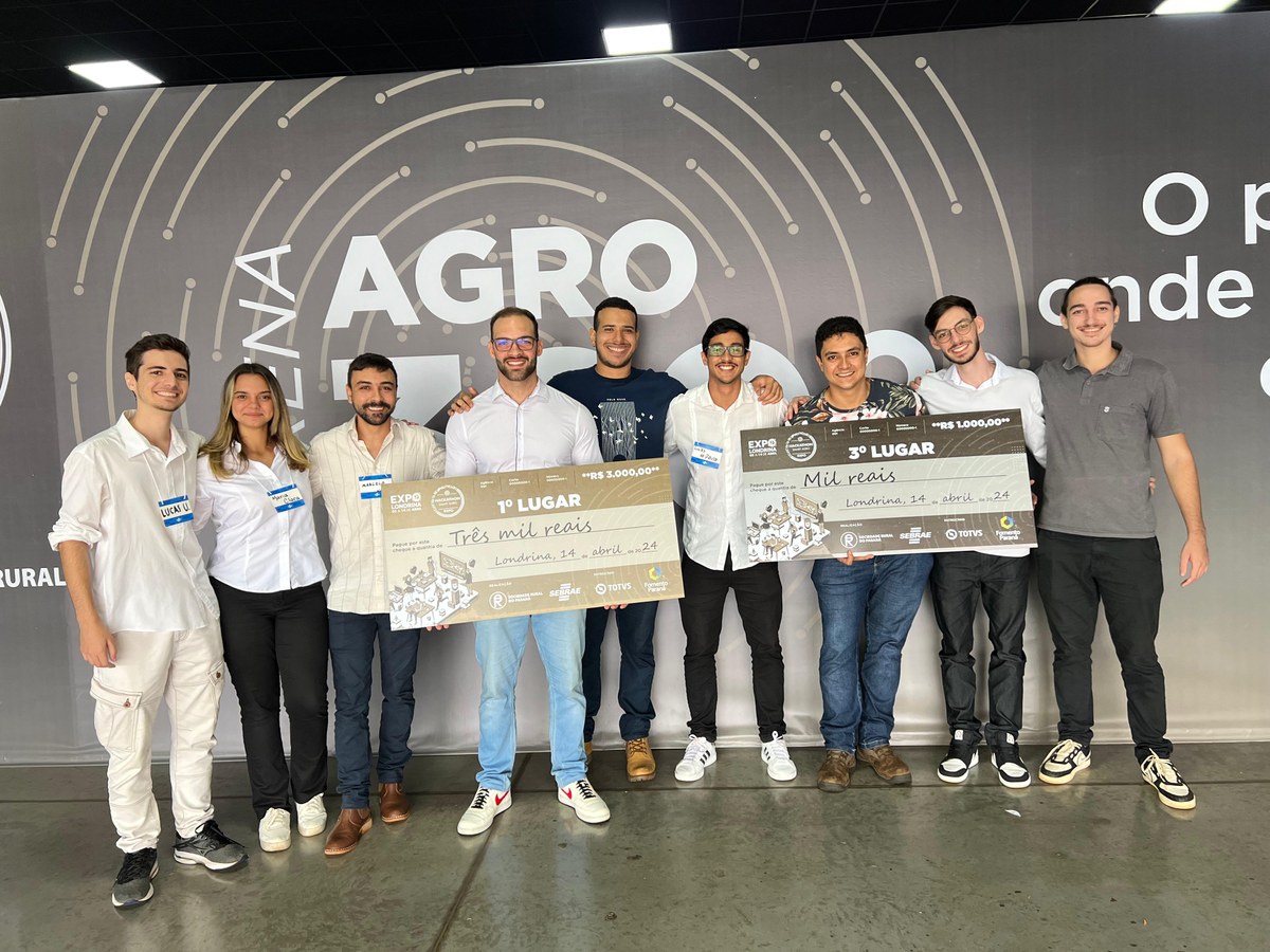 Alunos da Engenharia Mecânica e Engenharia Química conquistam 1º e 3º lugar no Hackathon Agritech